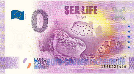 0 Euro Collector banknotes - XEEE-2022-2 SEA LIFE SPEYER WELT DER KORALLEN