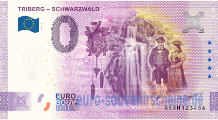 0 Euro Collector banknotes - XEXH-2023-1 TRIBERG - SCHWARZWALD