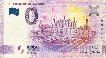 0 Euro Collector banknotes - UEAR-2020-3 CHÂTEAU DE CHAMBORD