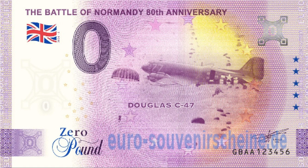 0 Euro Collector banknotes - GBAA-2024-4 THE BATTLE OF NORMANDY 80TH ...
